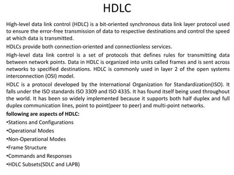 Hdlc Ppt