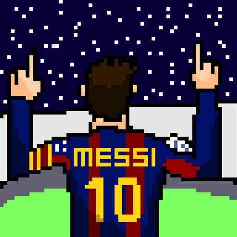 Messi Pixel Art By Daartistanimater On Newgrounds