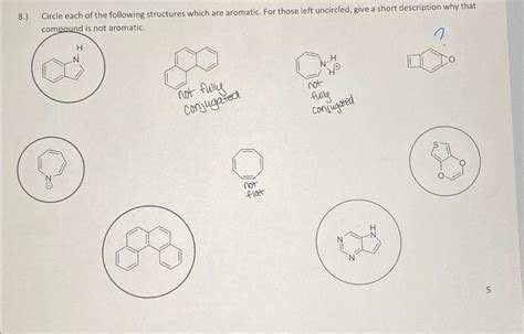 Solved 8 Circle Each Of The Following Structures Which Are Chegg Com