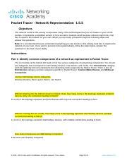 Exploring Network Representation With Packet Tracer In CCNA Course Hero