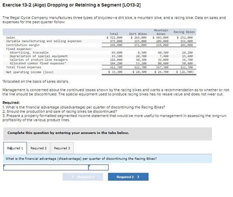 Solved Exerclse Algo Dropping Or Retaining A Segment Chegg Com