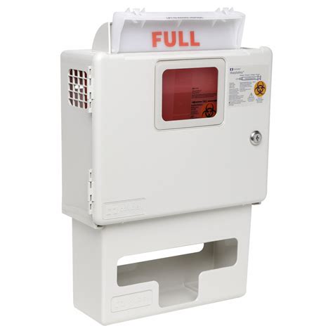 Metro Locking Sharps Container 1 25 Gal Capacity Locking Sharps