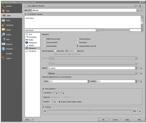 Labeling In QGIS How Do You Place Horizontal Label Outside Polygon Border Geographic