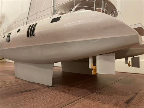 Non Rc Sailing Catamaran Model Wave 58 Sta Ana By Malinapl