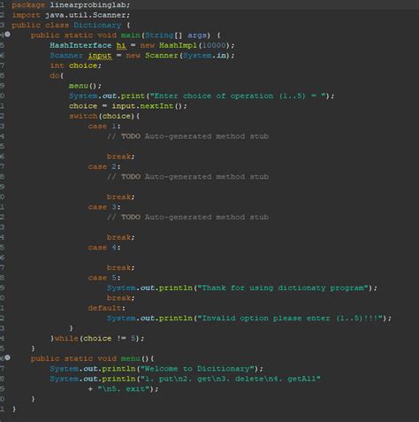solved package linearprobinglab import java util scanner