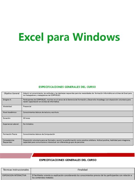 Taller De Excel Basico Pdf Microsoft Excel Hoja De Cálculo