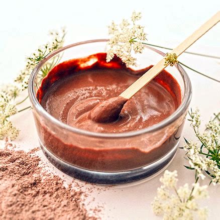 Почистваща маска за лице ШОКОЛАД & РОЗА/ Cleansing face mask CHOCOLATE ...