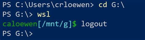 Starting WSL In Drives Other Than C Opens Wsl In Home User Issue 4714 Microsoft WSL GitHub