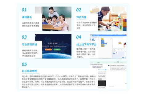 少儿编程 少儿编程教育 Noi信息学奥赛 码高少儿编程培训班