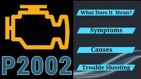Dtc P2002 Overview Diesel Particulate Filter Efficiency Below Threshold Youtube