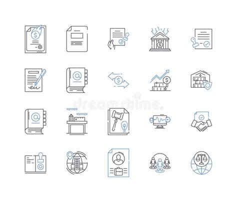 Customer Desk Line Icons Collection Support Service Satisfaction Assistance Help Response