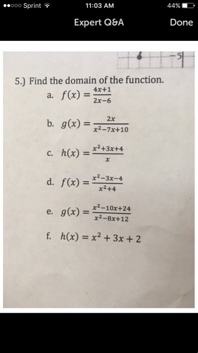 Solved Find the domain of the function. f(x) = 4x + 1/2x - | Chegg.com