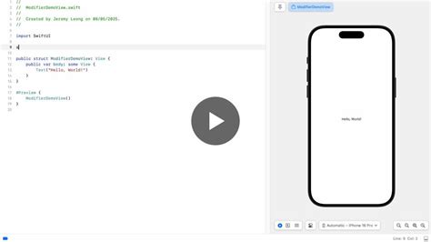 how to use swiftui viewmodifiers for clean code jeremy leong posted
