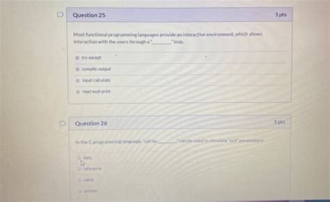 Solved Question 33 1 Pts In Prolog When Variables Acquire