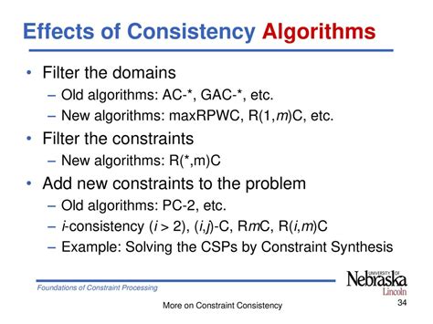 More On Constraint Consistency Ppt Download