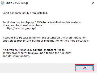 Snort Installation On Windows 10