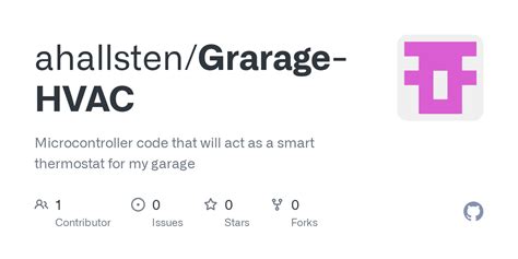 Github Ahallstengrarage Hvac Microcontroller Code That Will Act As