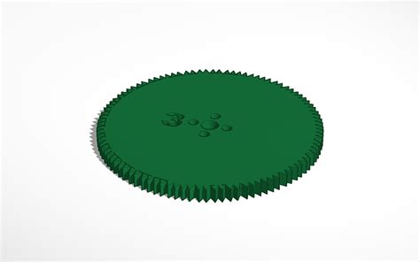 3d Design Ftc Tetrix Size Three Gear Solid Five Holes Only Teeth