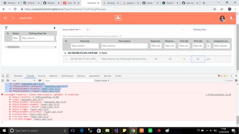 Error Related To Tabulator Cannot Read Property Getdata Of Undefined