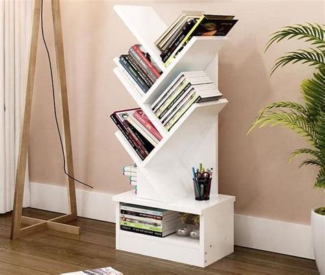 Оригінальна підлогова поличка для книжок полиця ялинка 5 полиць — ціна