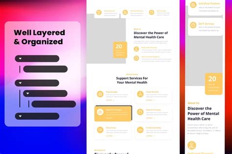 Mental Health Wireframe Website Websites Ux And Ui Kits Ft Therapy