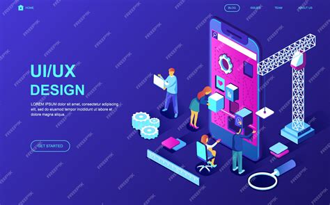 Premium Vector Modern Flat Design Isometric Concept Of Ux Ui Design