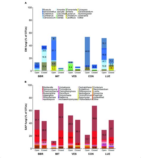 Fungal Community Composition Of A Ectomycorrhizal Em Fungi And Download Scientific