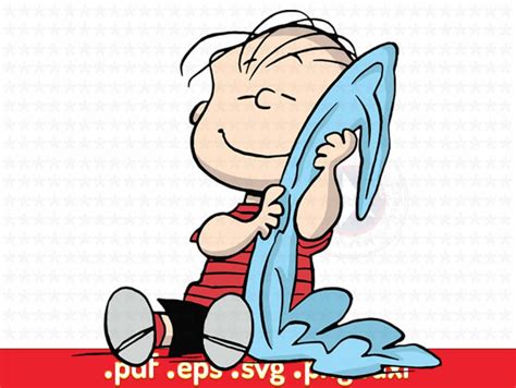 Linus And His Blanket Svg Snoopy Svg Peanuts Svg Dxf Eps Pdf Png