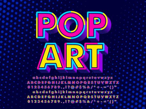 D Pop Art Text Effect Vector Art At Vecteezy