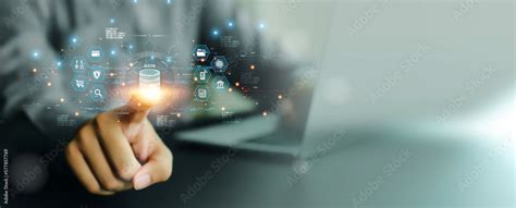 Database Management Cloud Computing Or Data Center Cyber Security File Document Transfer Or