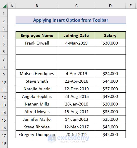 How To Insert Multiple Rows After Every Other Row In Excel