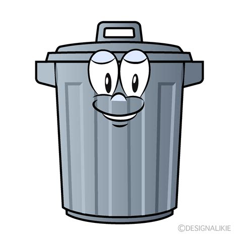 Trash Can Cartoon Clipart