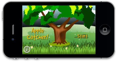 build an apple catcher game interface creation