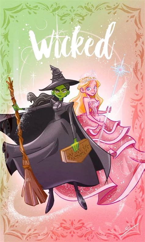Glinda And Elphaba Wicked Movie Cute Wicked Wallpaper Wicked Poster