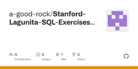 Github A Good Rockstanford Lagunita Sql Exercises And Answers