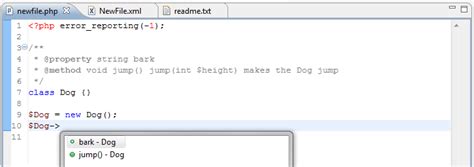 Php Code Completion For Privateprotected Member Variables When Using