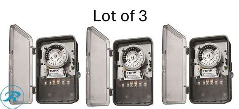 6 New 3 Tork 40 Amps 120 277 Volt Indoor Programmable Analog