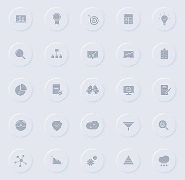 Analytic Illustration Data Button Vector Illustration Data Button PNG And Vector With