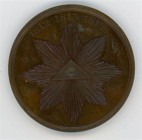 Russian Bronze Medal Opening Of The Narva Arch