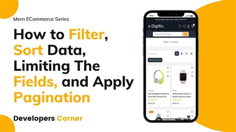 Mern Ecommerce How To Filter Sort Data Limiting The Fields And Apply