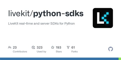 github livekit python sdks livekit real time and server sdks for python