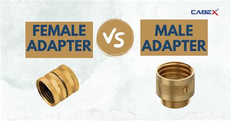 What Is The Difference Between Female And Male Adapters Cabex Electrical Components