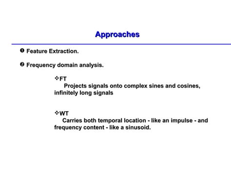 Speech Recognition Using Dwt Ppt