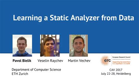 Ppt Learning A Static Analyzer From Data Pavol Bielik Veselin
