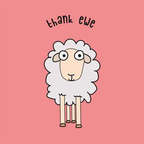 Thank Ewe Card Boomf