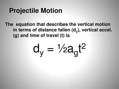 PPT D Motion Freefall Projectiles PowerPoint Presentation ID