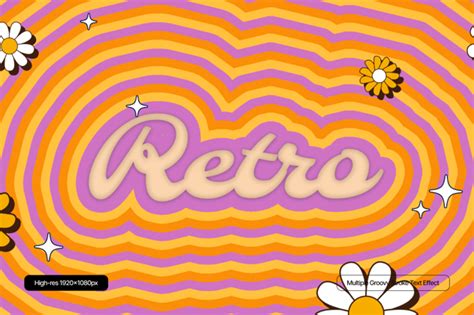 Multiple Groovy Stroke Text Effect Scene Generators Ft Branding