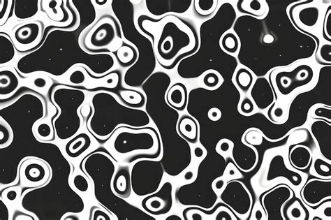 Premium Ai Image Monochrome Abstract Background With Bubbles Generative Ai