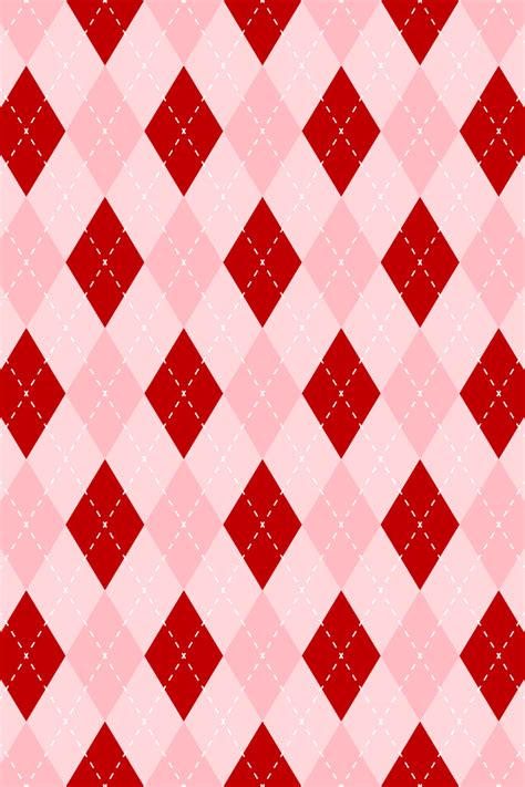 Valentine S Day Argyle Seamless Pattern Vday Argyle Surface Pattern
