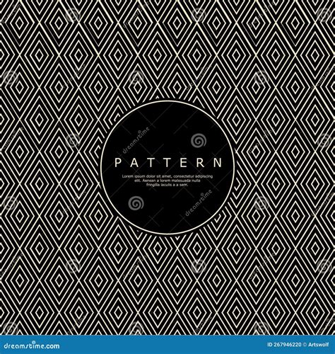 Abstract Square Lines Pattern Design Luxury Line Pattern Vector Stock Vector Illustration Of